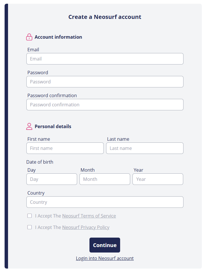 Deposit via Neosurf (MyNeosurf) – Carousel.be (EN)